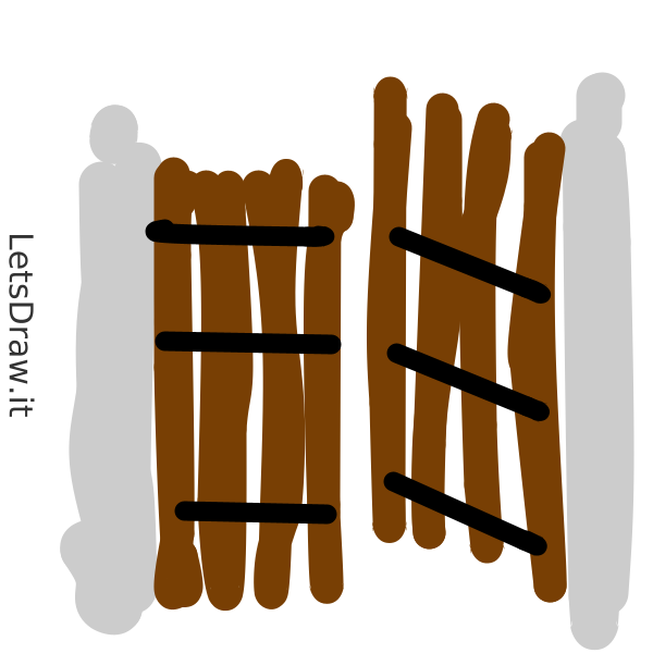 How to draw gate / ncideuz17.png / LetsDrawIt