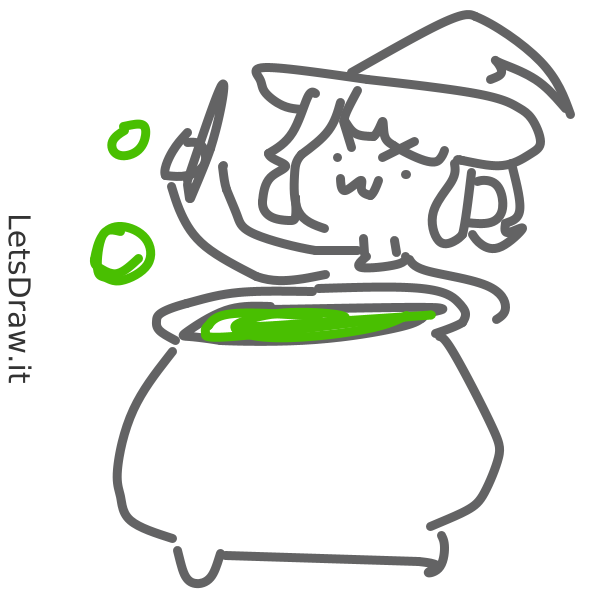 How to draw Cauldron / ne41cf6hs.png / LetsDrawIt