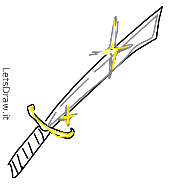 How to draw sword / neqwdx1kb.png / LetsDrawIt