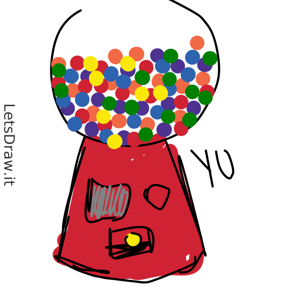 How to draw chewing gum / ni67be5pr.png / LetsDrawIt