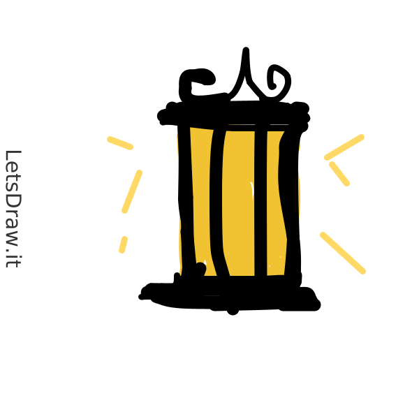 How to draw lantern / ninnff4kc.png / LetsDrawIt