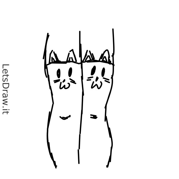 How to draw knee socks / nitsphuwa.png / LetsDrawIt