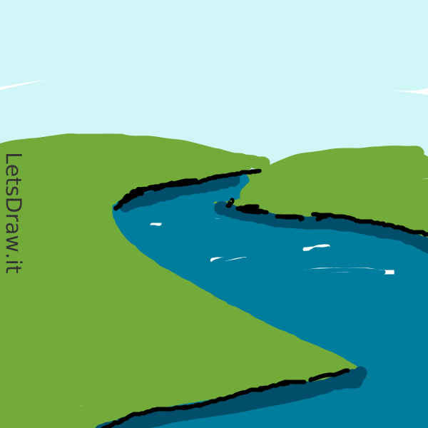 How to draw river / nj431dm4o.png / LetsDrawIt