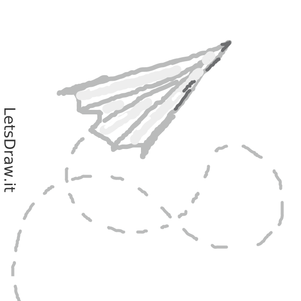 How to draw paper airplane / nm68oakfy.png / LetsDrawIt