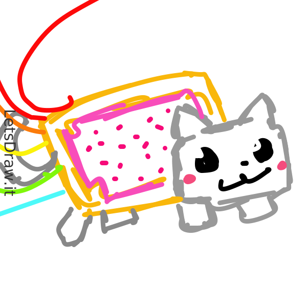 How to draw Nyan Cat / nmkgkjmy9.png / LetsDrawIt