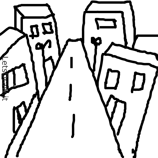 How to draw street / nn11x3hnp.png / LetsDrawIt