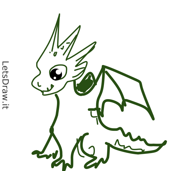 How to draw dragon / nocab1mkj.png / LetsDrawIt
