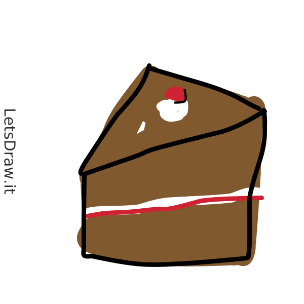 How to draw chocolate cake / nppnno7tw.png / LetsDrawIt