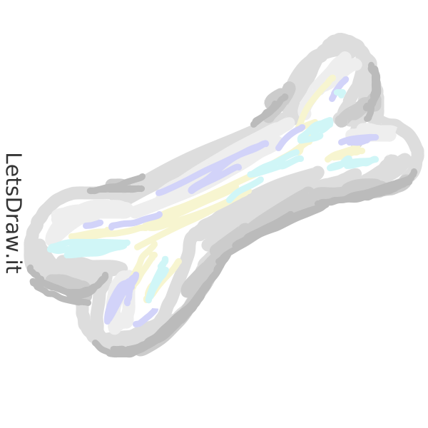 How to draw bone / npsp1gxec.png / LetsDrawIt