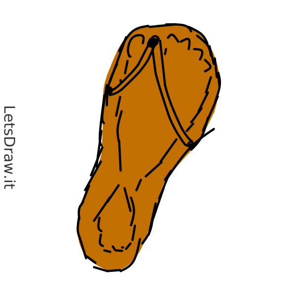 How to draw sandals / nqsfc6bcp.png / LetsDrawIt