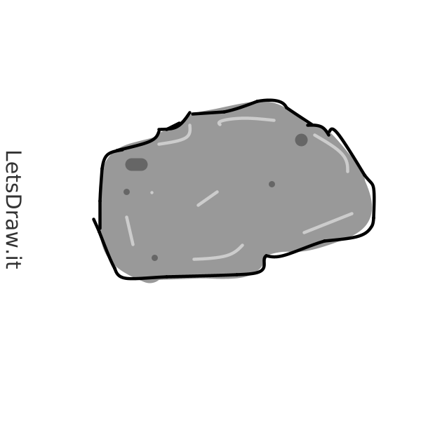 How to draw stone / LetsDrawIt
