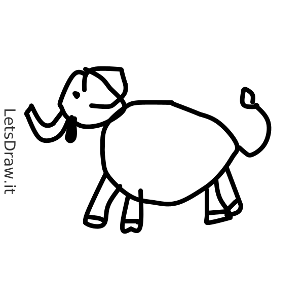 How to draw Elephants / nsngewxqx.png / LetsDrawIt