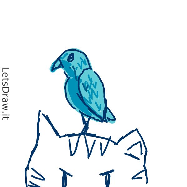 How to draw Twitter / nz14entzi.png / LetsDrawIt