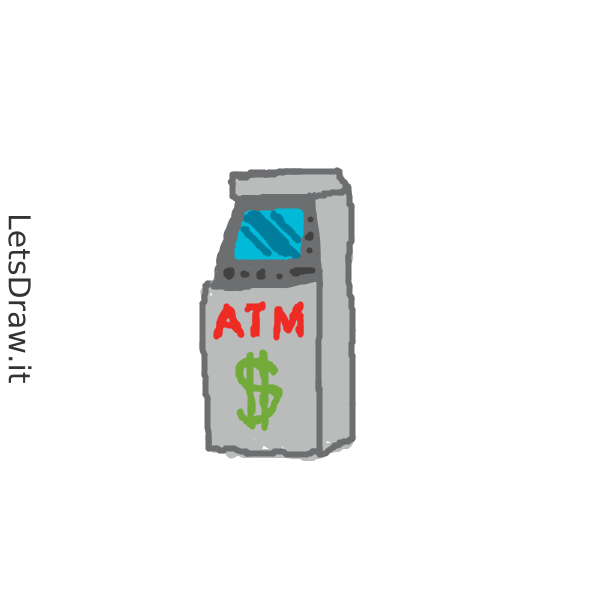 How to draw ATM / nzxeowpfa.png / LetsDrawIt