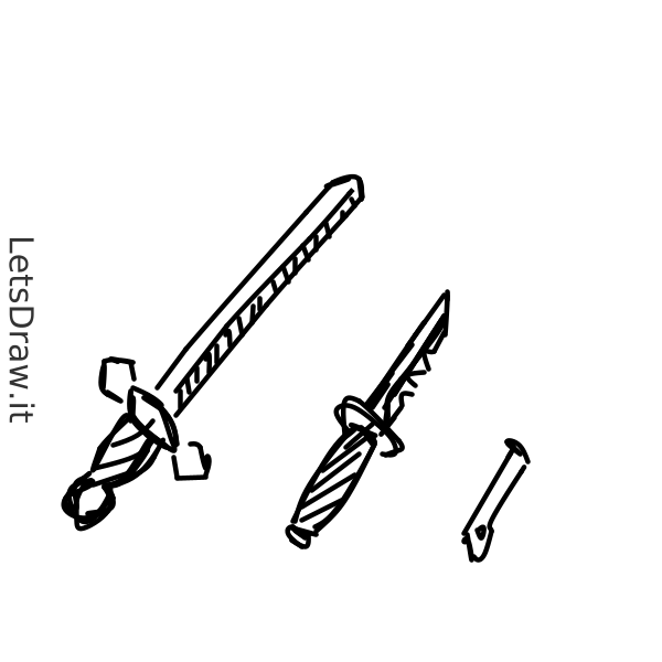How to draw dagger / o3hjg5drh.png / LetsDrawIt