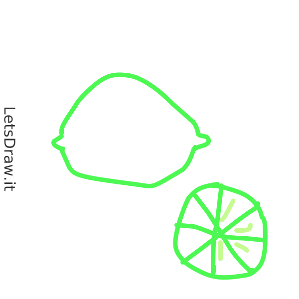 How to draw Lime / o487mnfem.png / LetsDrawIt