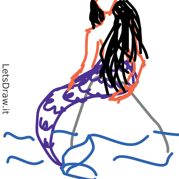 How to draw mermaid / o8mp55wo.png / LetsDrawIt