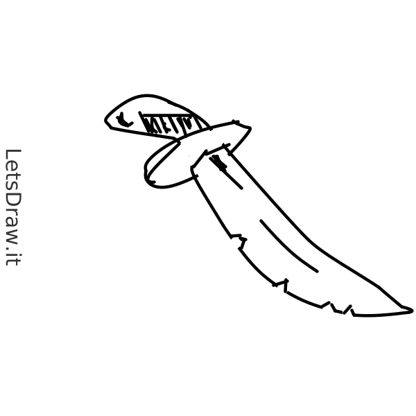 How to draw machete / obbqby35y.png / LetsDrawIt