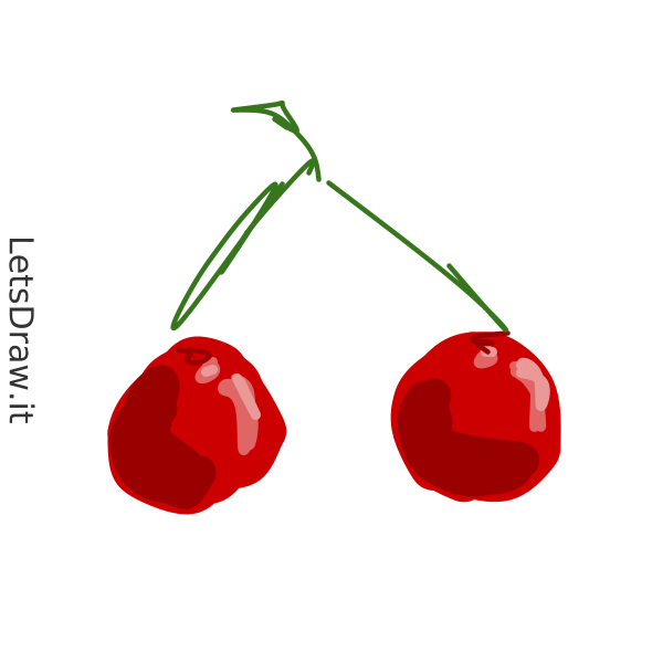 How to draw cherry / oeagb6t6z.png / LetsDrawIt