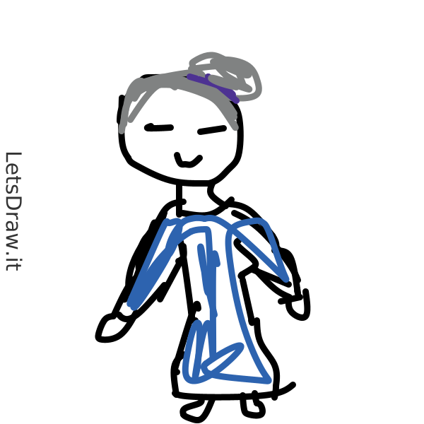 How to draw lady / oegcnqxey.png / LetsDrawIt