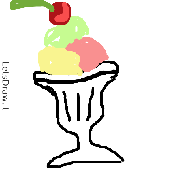 How to draw sundae / oehfoawch.png / LetsDrawIt