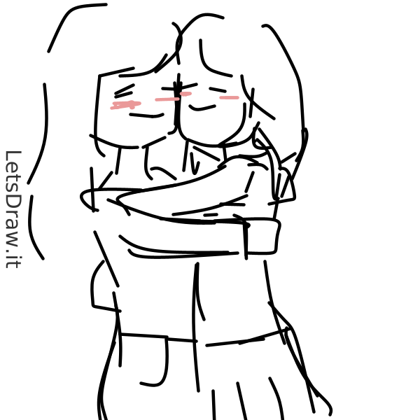 How to draw hug / oemn8ic9x.png / LetsDrawIt
