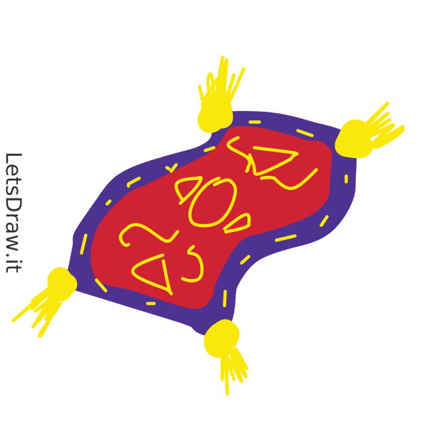 How to draw flying carpet / oew5d8sy.png / LetsDrawIt