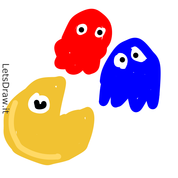 How to draw pacman / ofd5gm8s1.png / LetsDrawIt