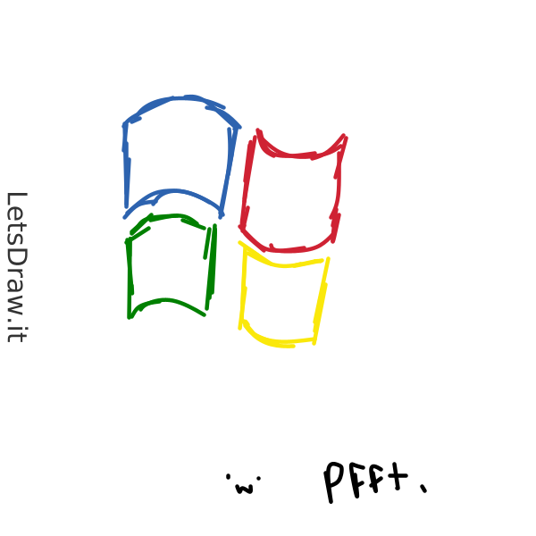 How to draw Windows / ohw4skyg.png / LetsDrawIt