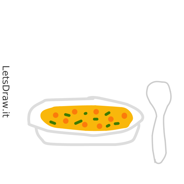 How to draw chicken soup / LetsDrawIt