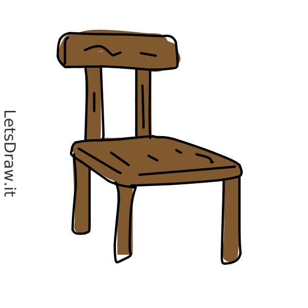 How to draw chair / okai8aim.png / LetsDrawIt