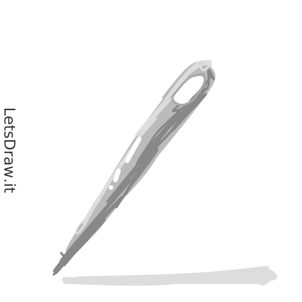 How to draw needles / okwhpcora.png / LetsDrawIt