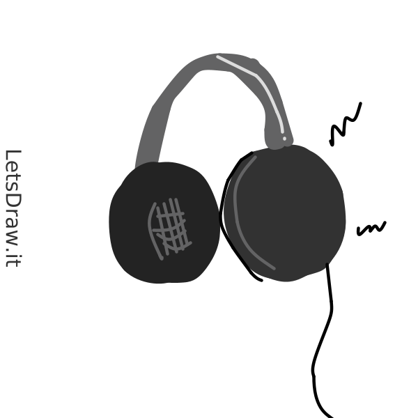 How to draw earphones / om1pkmtf1.png / LetsDrawIt