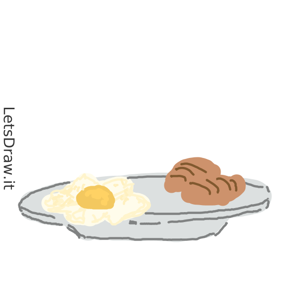 How to draw breakfast / onrcxy6cx.png / LetsDrawIt