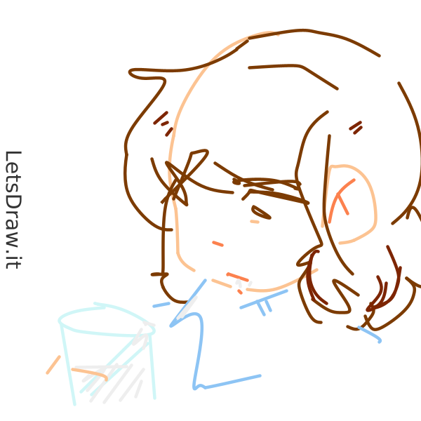 How to draw glass of milk / ooh5chceh.png / LetsDrawIt