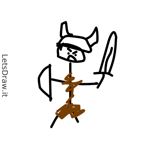 How to draw warrior / ope6echnr.png / LetsDrawIt