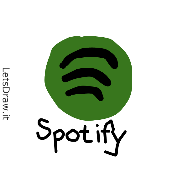 How to draw Spotify / opq9gny67.png / LetsDrawIt