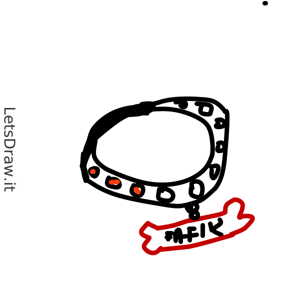 How to draw dog collar / osbuco1gt.png / LetsDrawIt