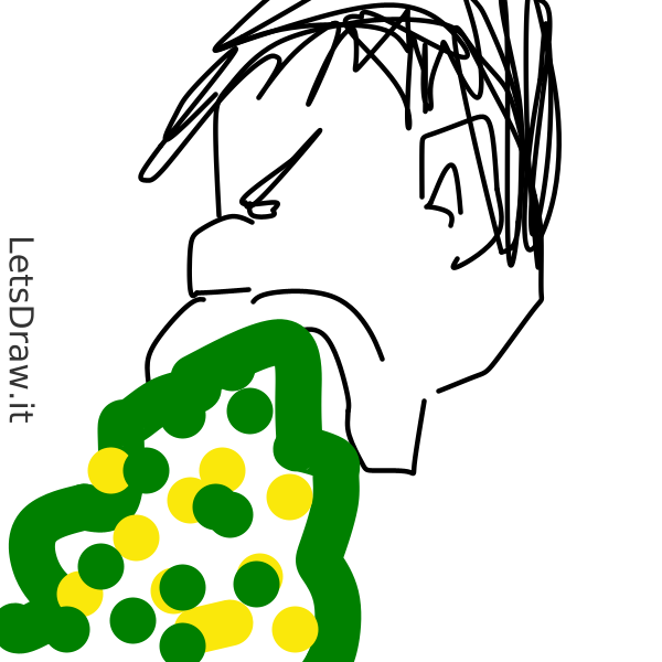How to draw vomit / osrfdotck.png / LetsDrawIt