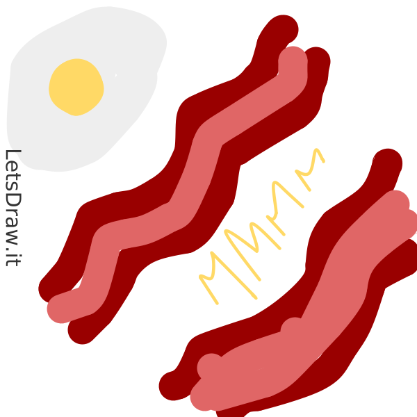 How to draw bacon / ot1kgc8to.png / LetsDrawIt