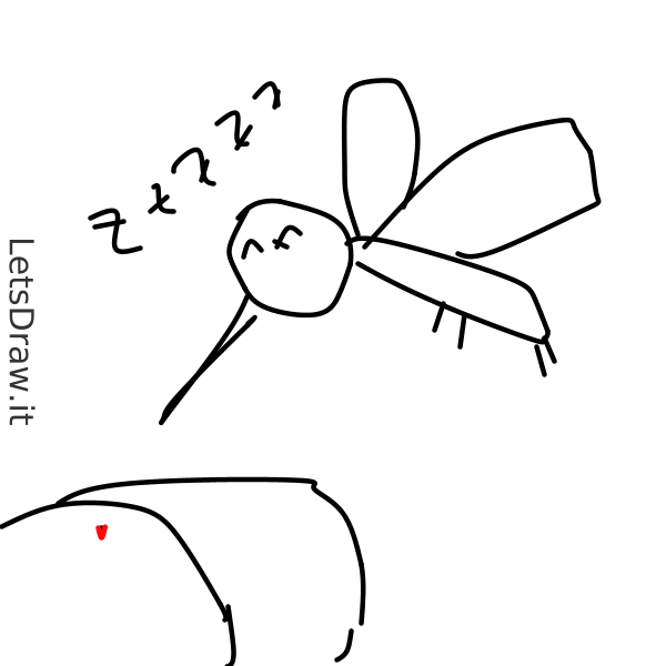 How to draw mosquito / ot6se5h55.png / LetsDrawIt