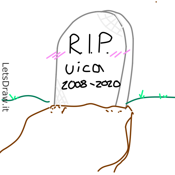 How to draw gravestone / ou4emepco.png / LetsDrawIt