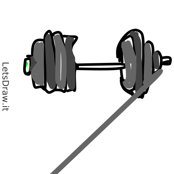 How to draw dumbbell / oumogu7k7.png / LetsDrawIt