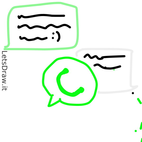 How to draw WhatsApp / owc8cwnxx.png / LetsDrawIt