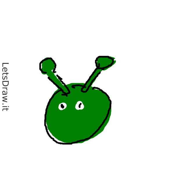How to draw alien / oxcq679e.png / LetsDrawIt
