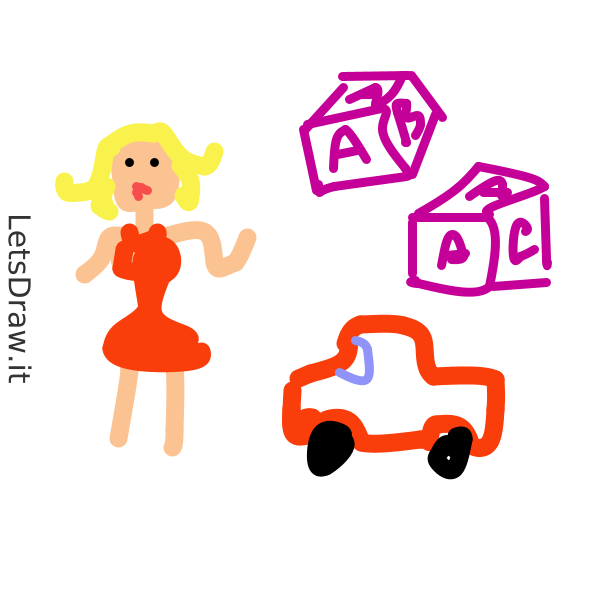 How to draw toys / LetsDrawIt