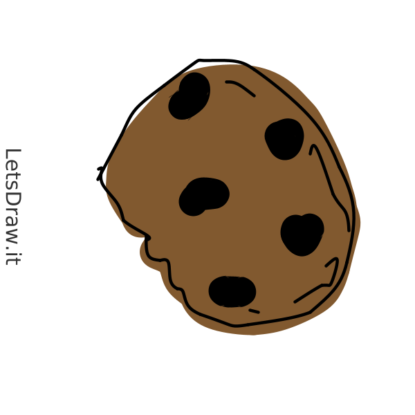 How to draw cookie / oycfbnmb4.png / LetsDrawIt
