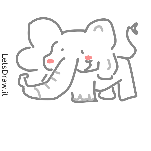 How to draw elephant / oz1xpse8w.png / LetsDrawIt