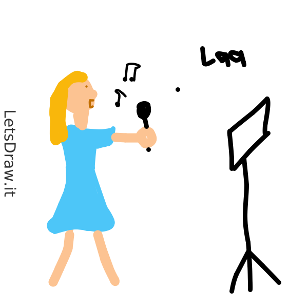 How to draw singing / p534m4gp5.png / LetsDrawIt