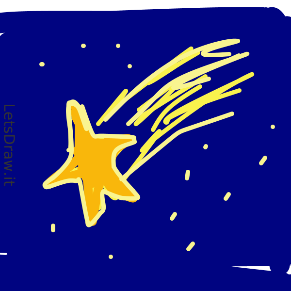 How to draw shooting star / p55xczyy4.png / LetsDrawIt
